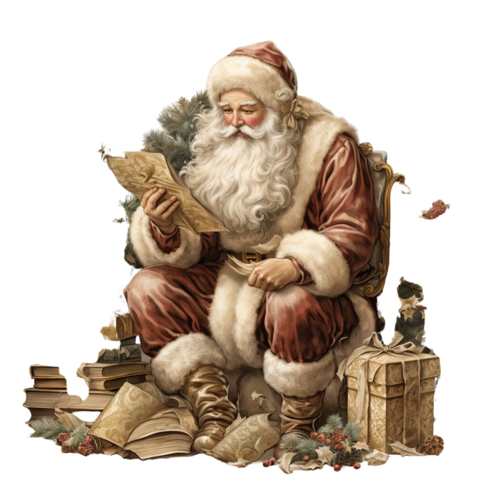 Vintage Santa Claus Fabric Panel 1 – QuiltingFabricPanels.com