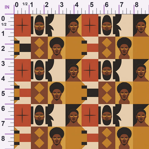 Heritage Portraits Pattern 32 Minky Fabric – QuiltingFabricPanels.com