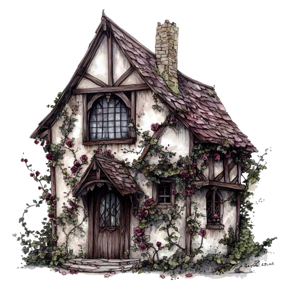 Gothic Cottage Fabric Panel 30 – QuiltingFabricPanels.com