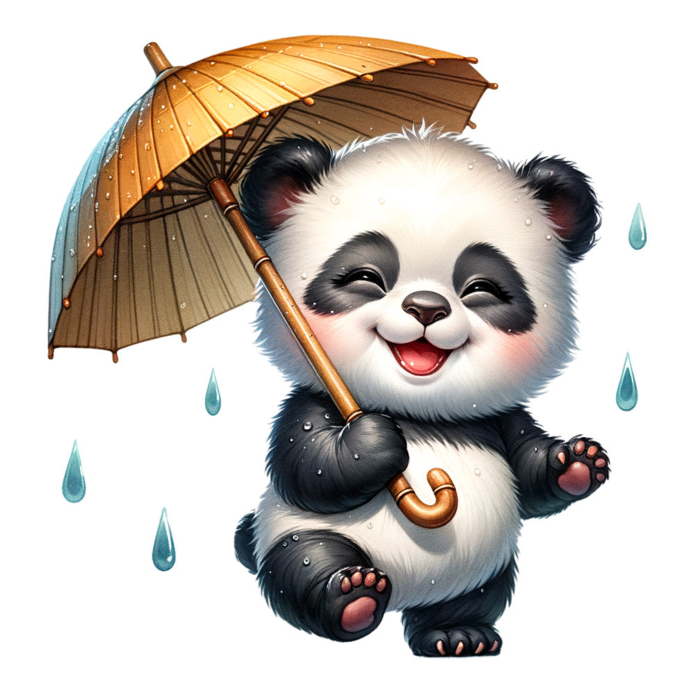 Cute Panda Fabric Panel 12 – QuiltingFabricPanels.com