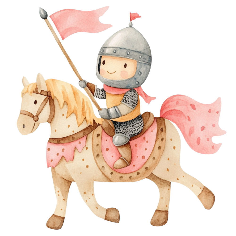 Cute Knight Fabric Panel 8 – QuiltingFabricPanels.com
