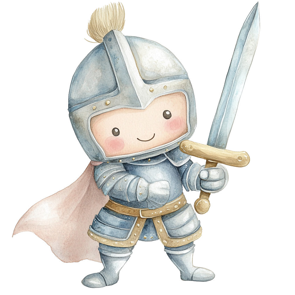Cute Knight Fabric Panel 22 – QuiltingFabricPanels.com