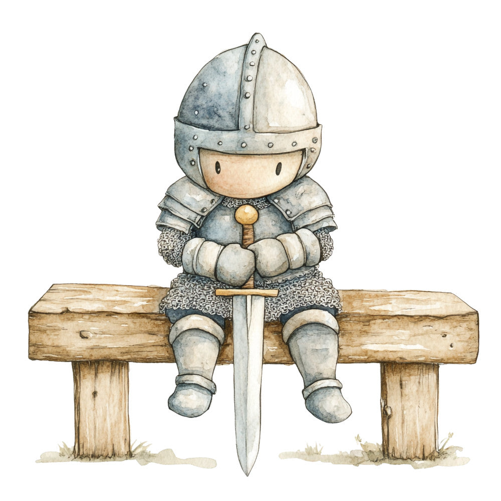 Cute Knight Fabric Panel 15 – QuiltingFabricPanels.com