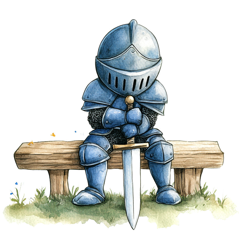 Cute Knight Fabric Panel 5 – QuiltingFabricPanels.com
