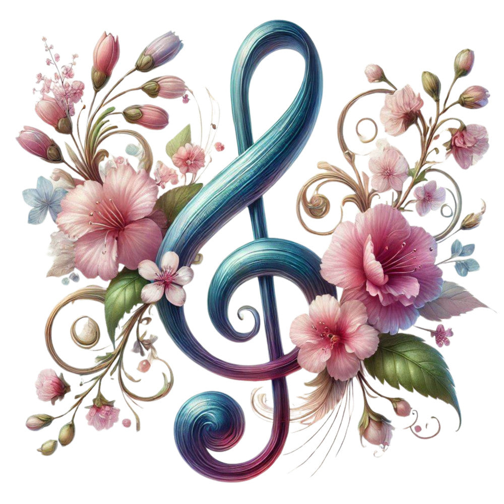 Musical Notes Fabric Panel 14 – QuiltingFabricPanels.com