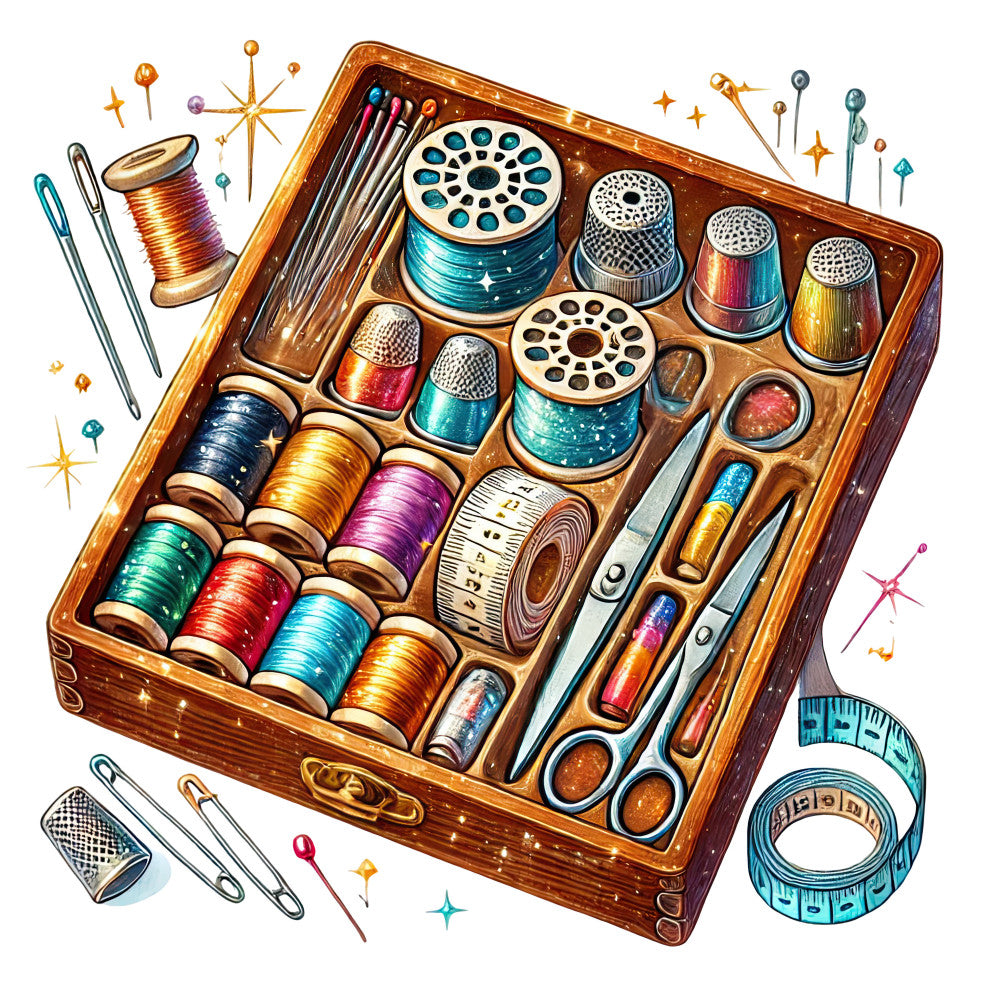 Sewing Scenes Fabric Panel 2 – QuiltingFabricPanels.com