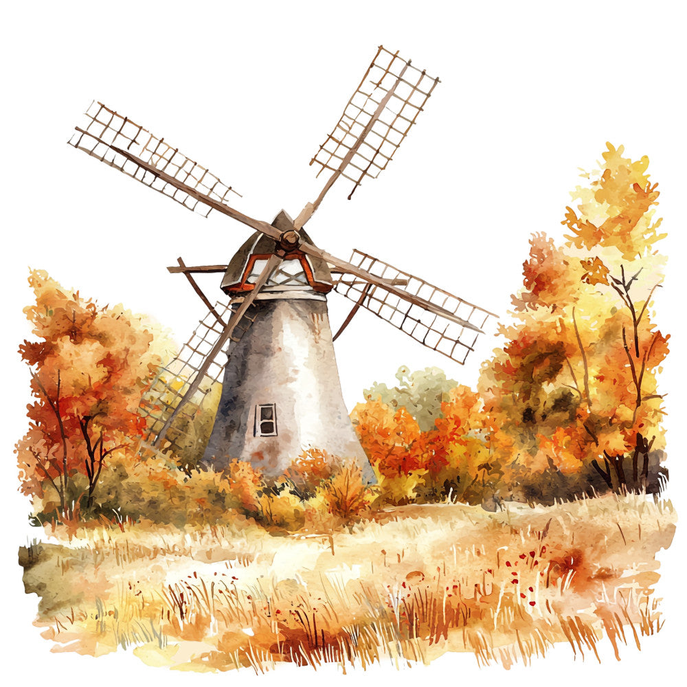 Autumn Landscape Fabric Panel 21 – QuiltingFabricPanels.com