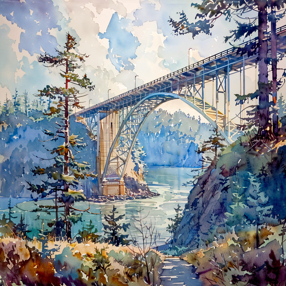 Washington Travel Art Fabric Panel 12 – QuiltingFabricPanels.com