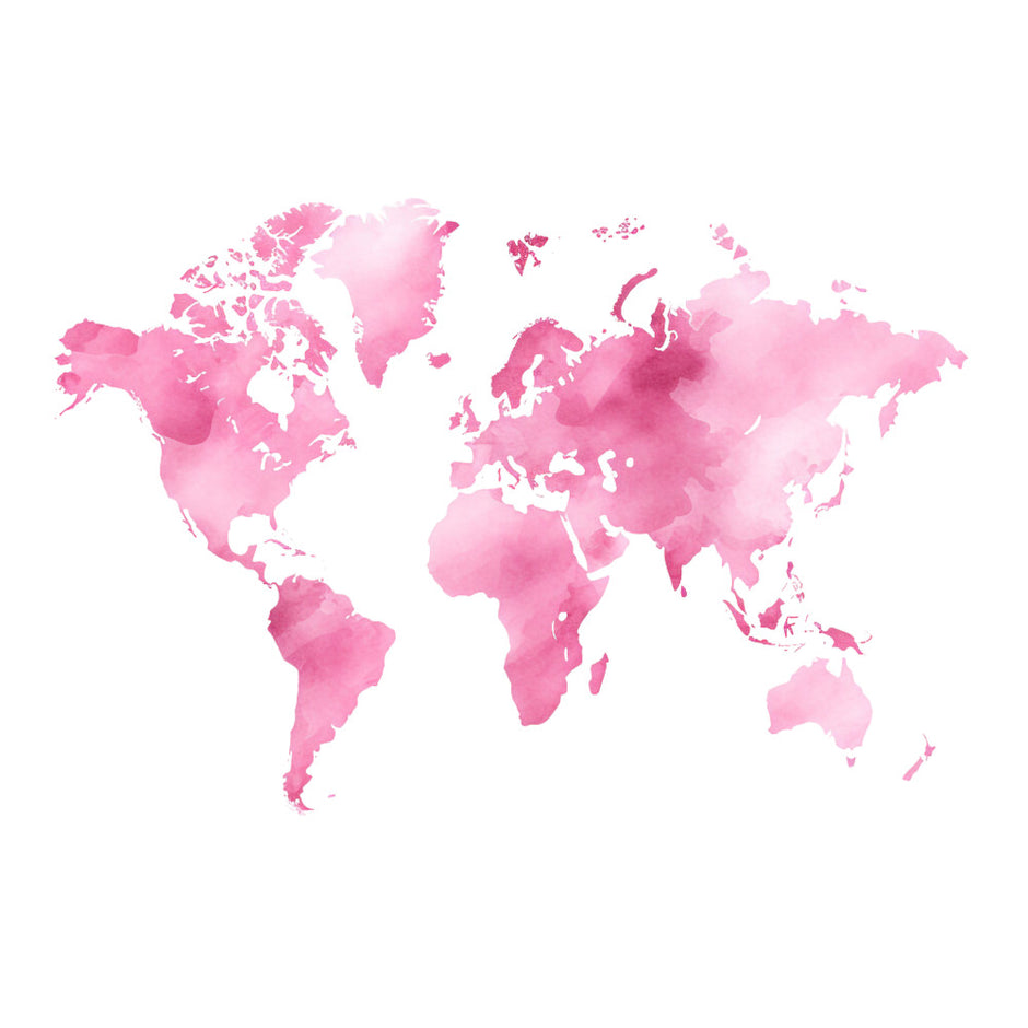 Colorful World Map – QuiltingFabricPanels.com