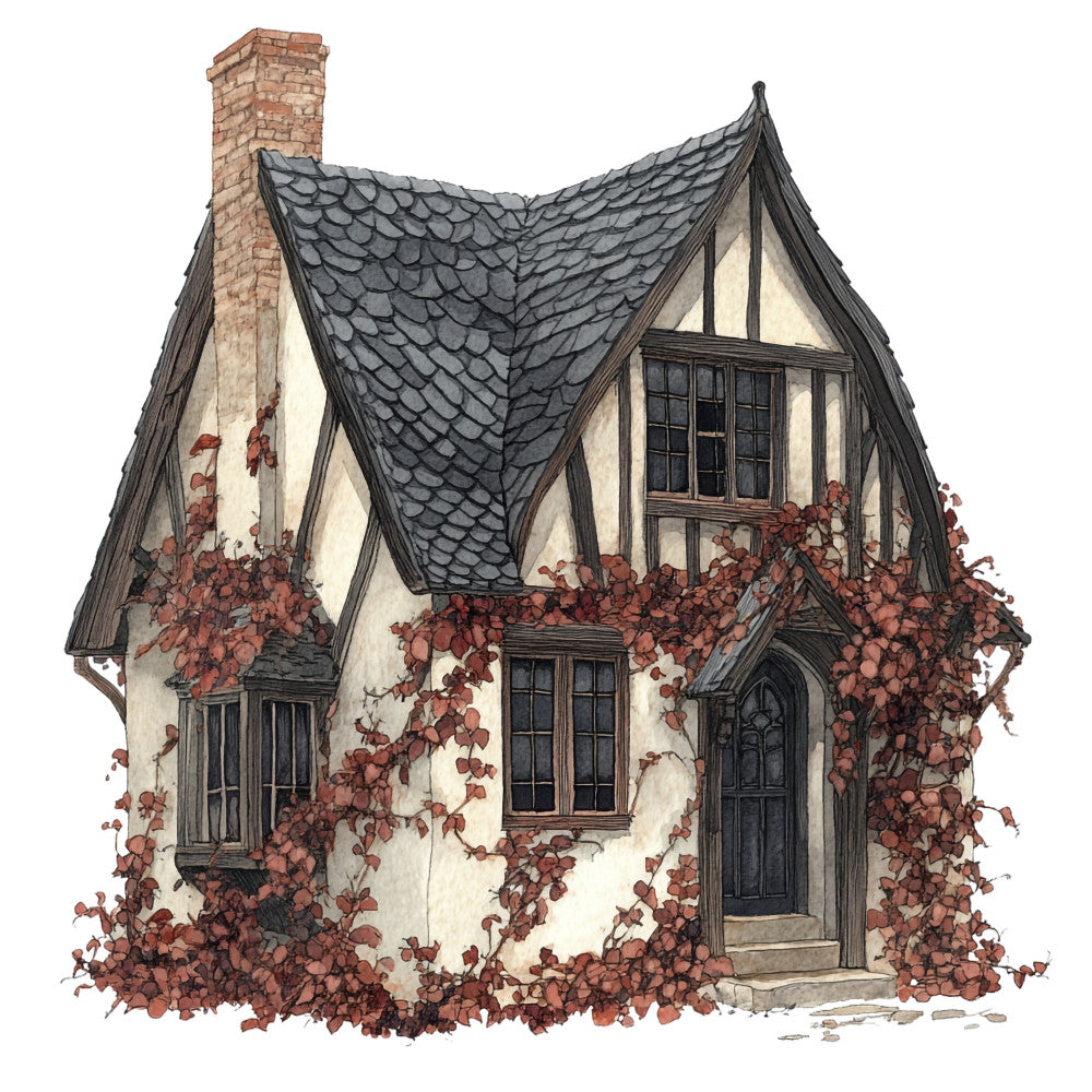 Gothic Cottage Fabric Panel 26 – QuiltingFabricPanels.com