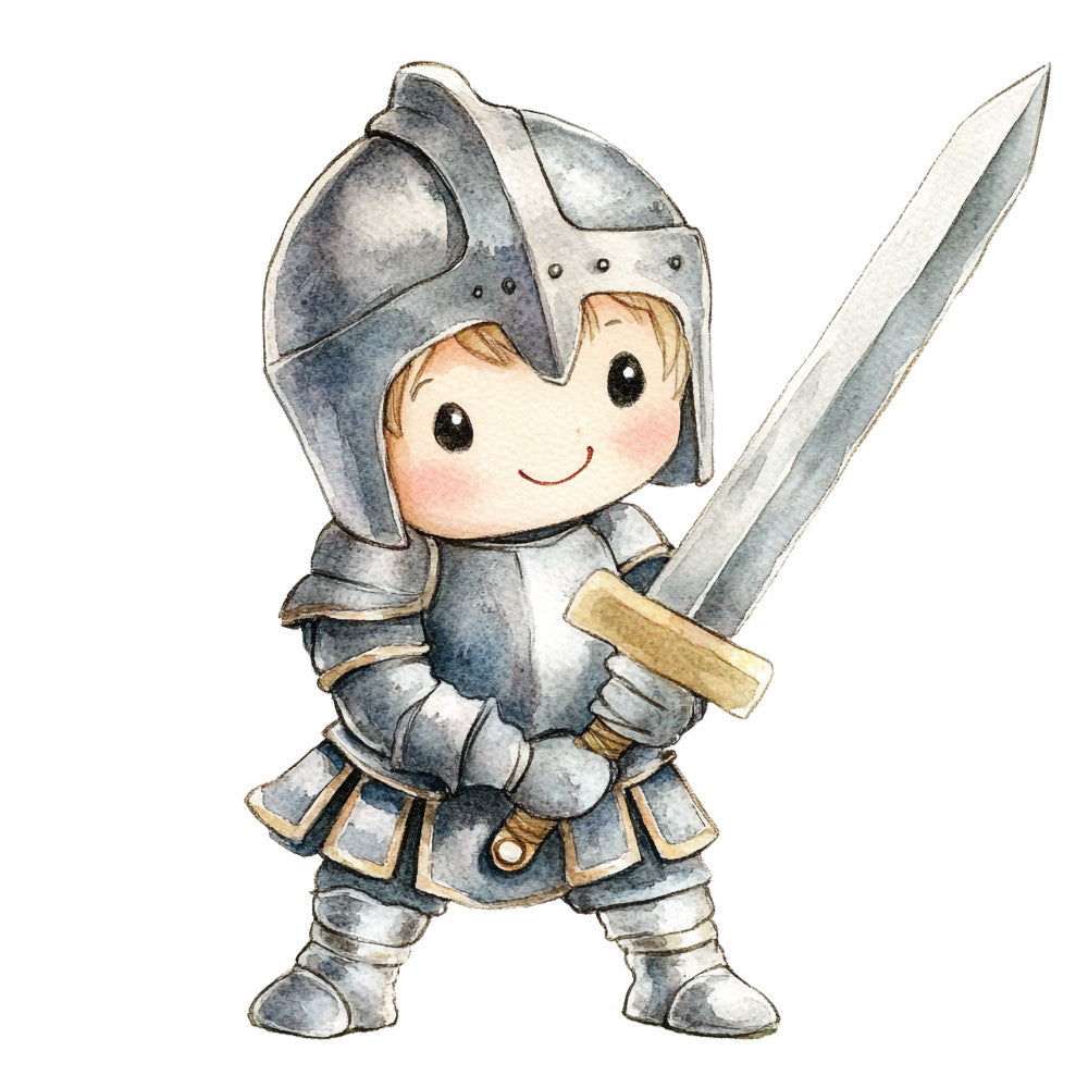 Cute Knight Fabric Panel 21 – QuiltingFabricPanels.com
